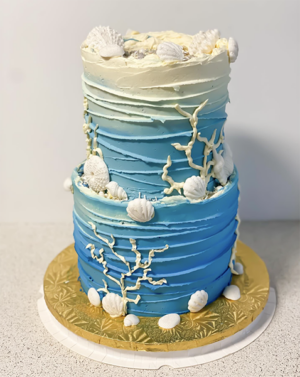 31 Modern Ocean & Beach Themed Cake Design Ideas